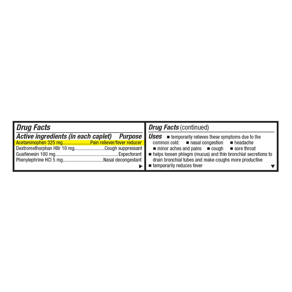 GoodSense® Pressure + Pain PE + Cold Relief Adult Caplets