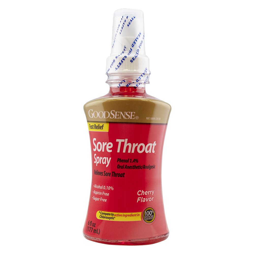 GoodSense® Sore Throat Spray, instant Acting, Cherry Flavor, 6 oz