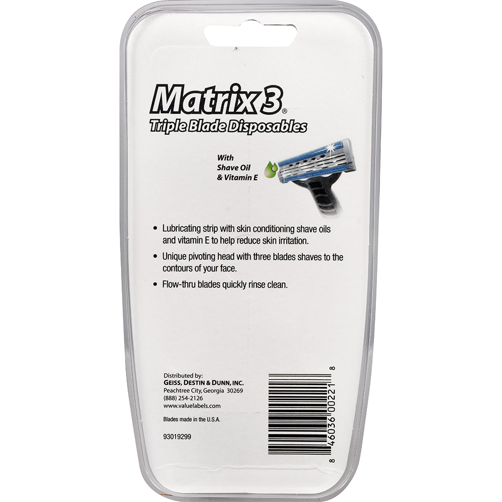 GoodSense® Matrix 3® Triple-Blade Disposable Razors Value Pack