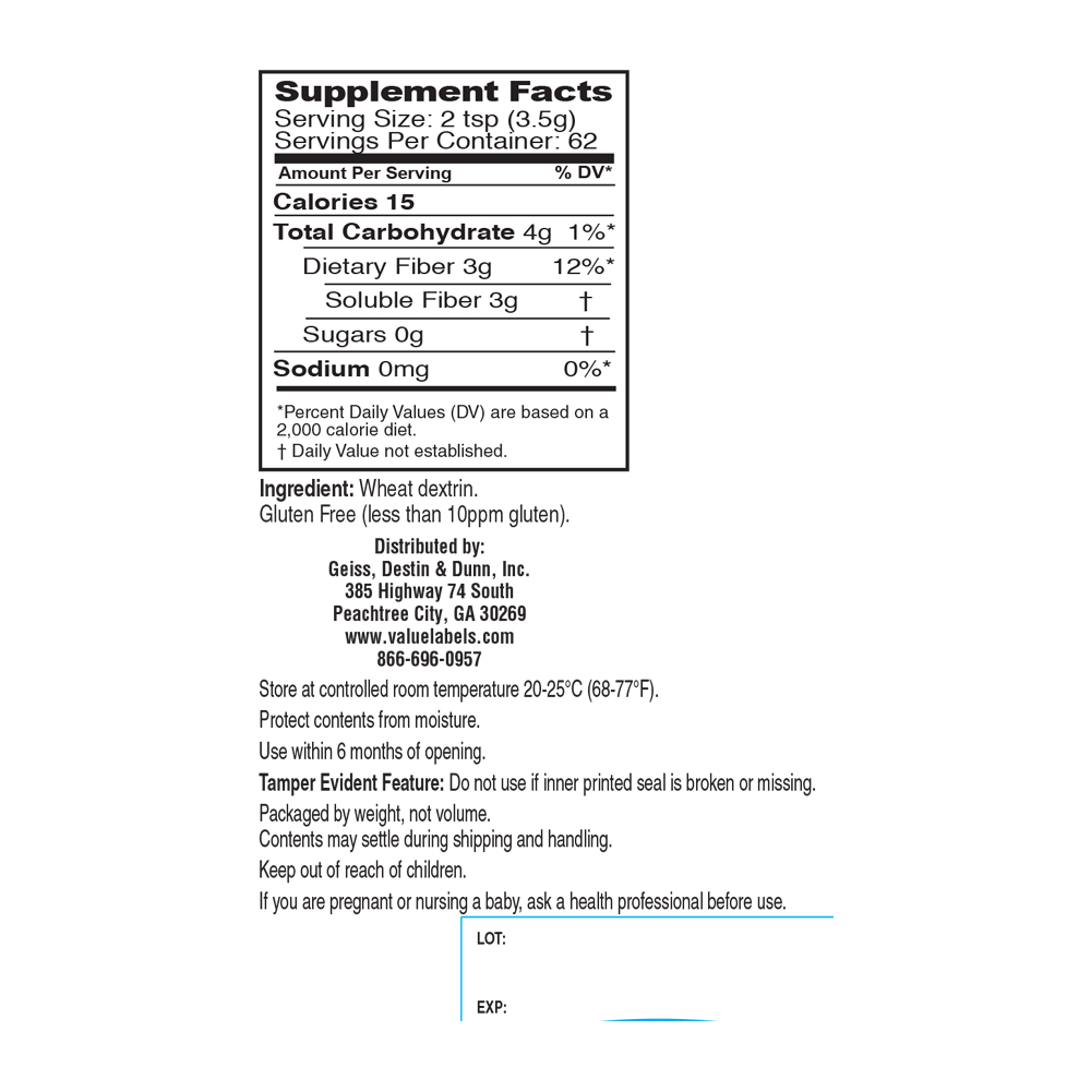GoodSense® Best Fiber Powder, Fiber Supplement, 8.6 oz