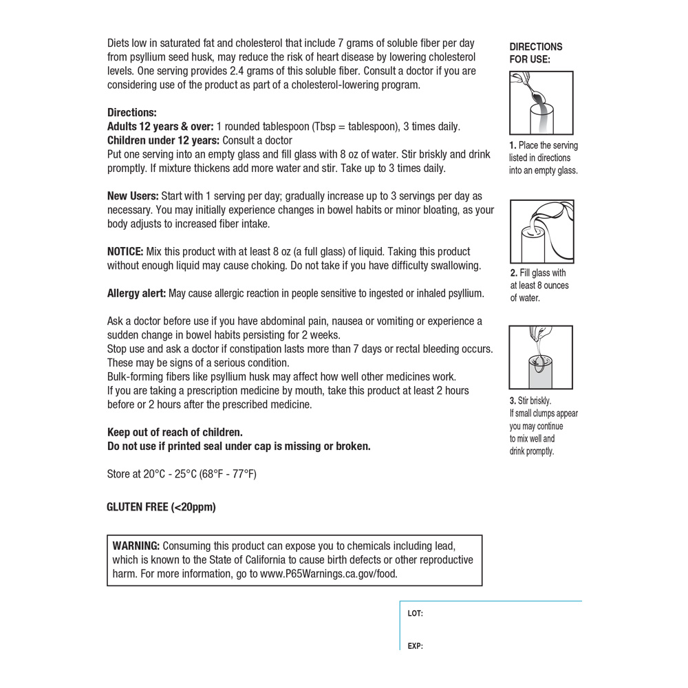 GoodSense® Natural Fiber Powder Laxative/Dietary Supplement, 30.4 oz