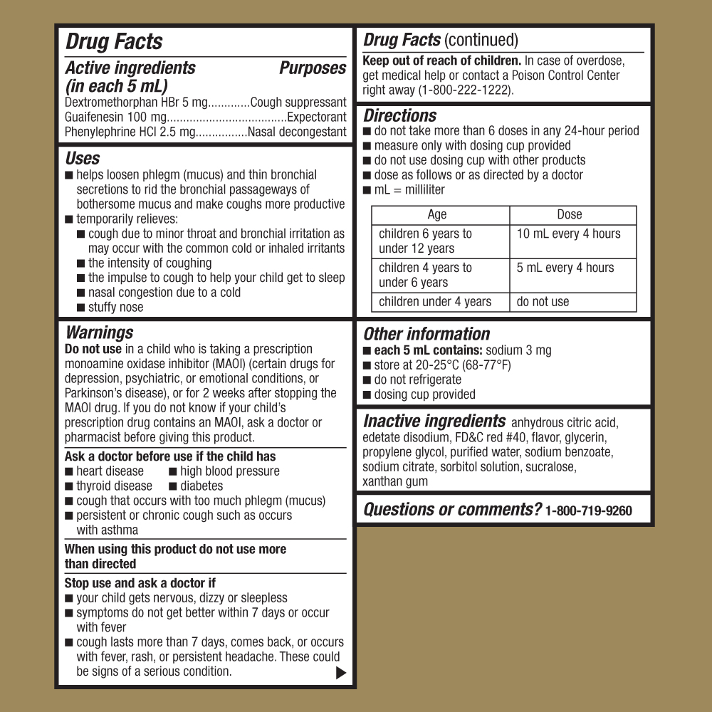 GoodSense® Children's Mucus Relief Multi-Symptom, Berry Flavor, 4 oz