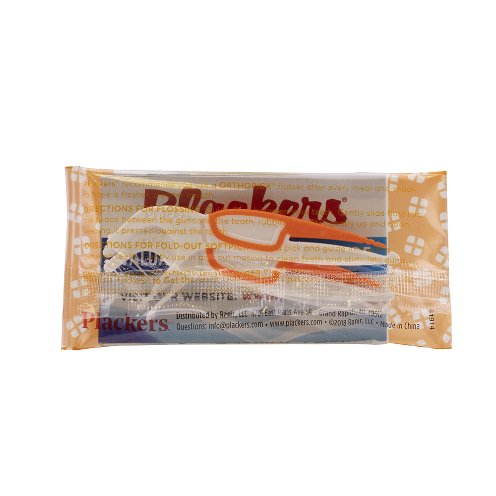 Plackers® Dental Flossers, Orthopick®, 3 Flosser Sample Packs